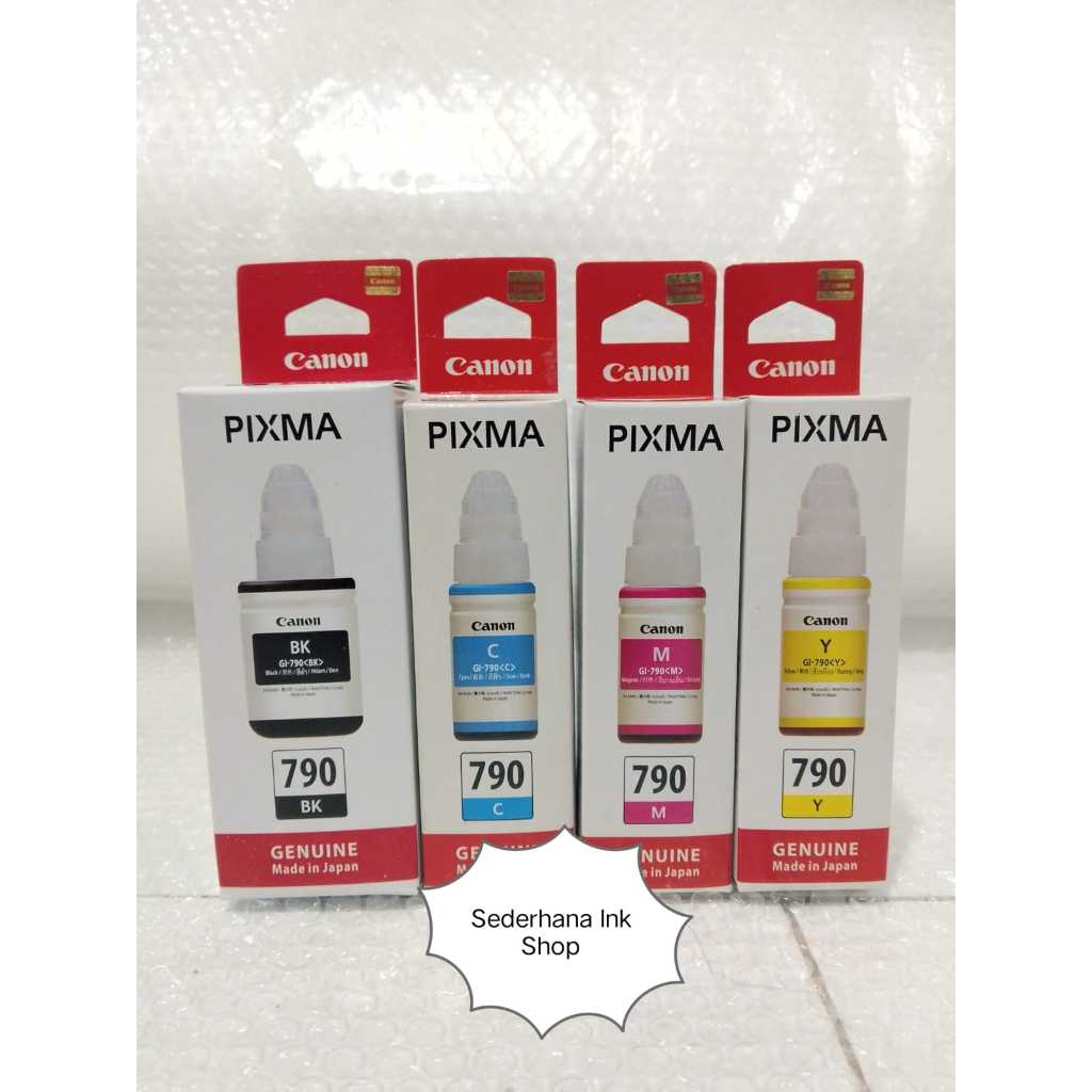 Jual Tinta Canon Original Gi-790 1Set For Printer G1010 G2010 G3010 ...