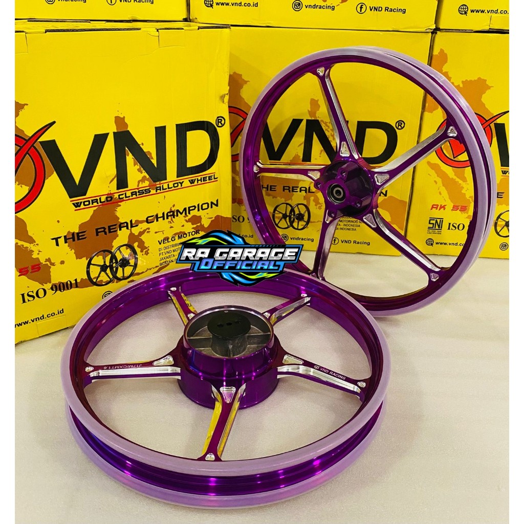 Jual Velg VND AK 55 Ring 17 PNP Sonic150 Satria Fu Karbu Injeksi Supra ...