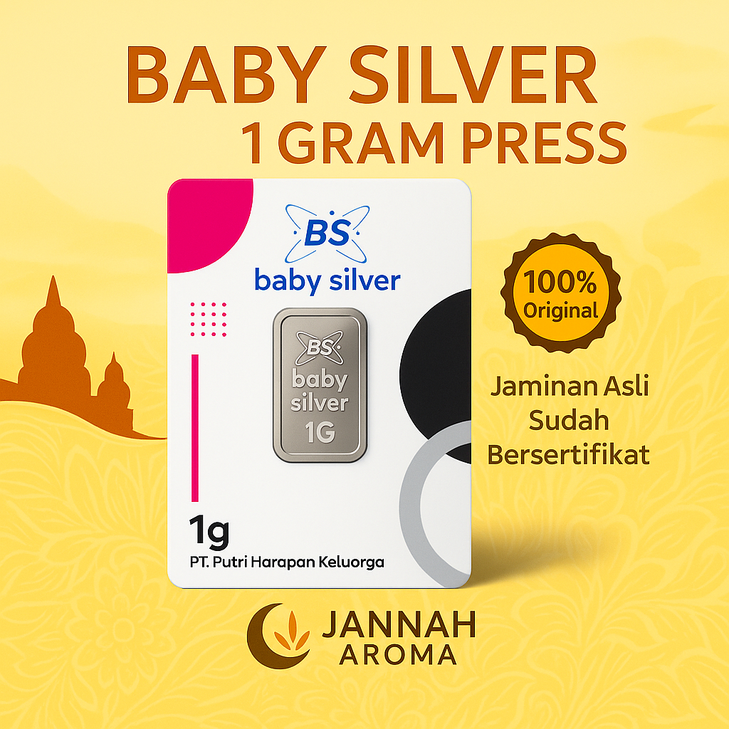 Jual Baby Silver 1 Gram Logam Mulia Perak Murni Asli 100% Batangan ...