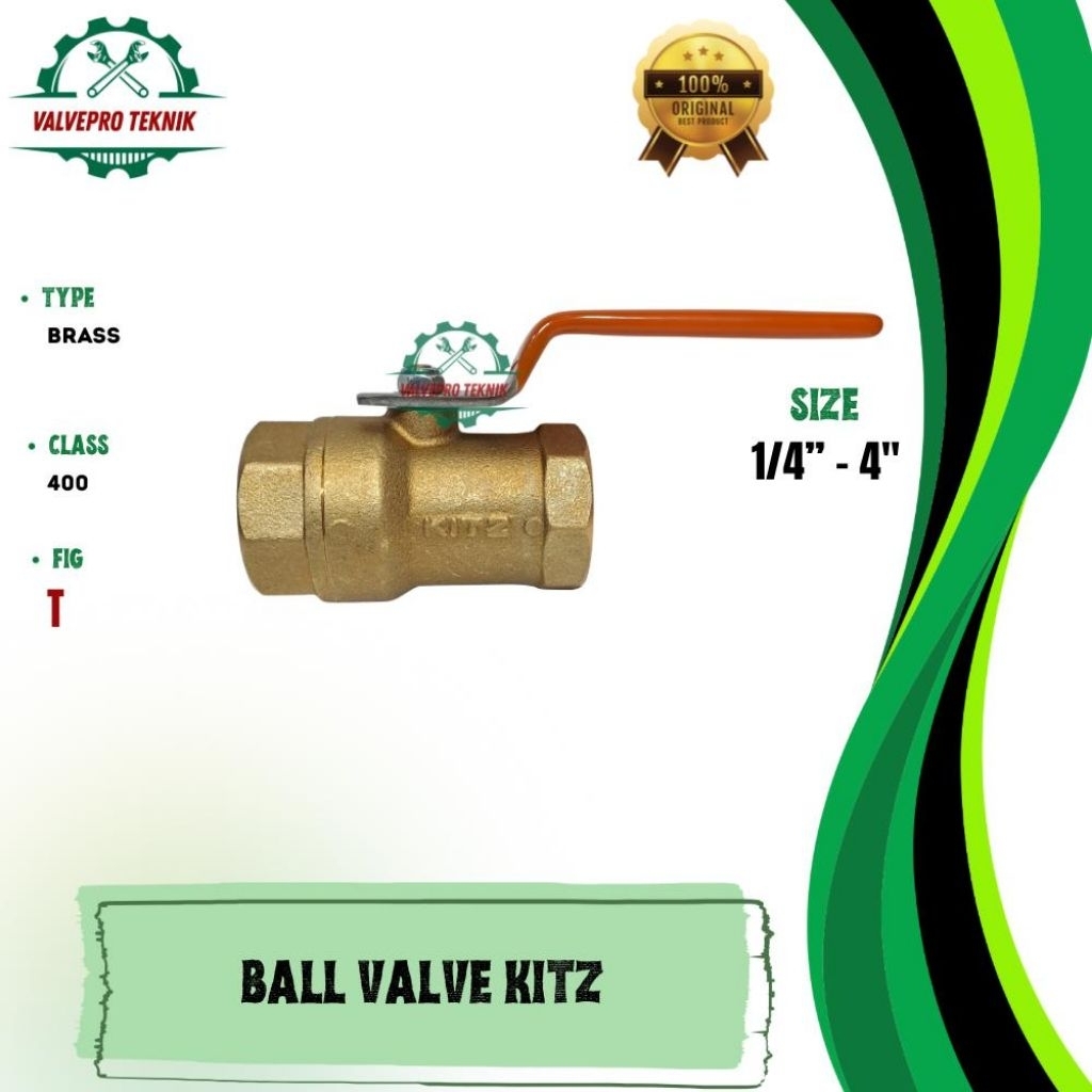 Jual BALL VALVE KITZ 2" INCH FIG.400 KUNINGAN DRAT ORIGINAL | Shopee Indonesia