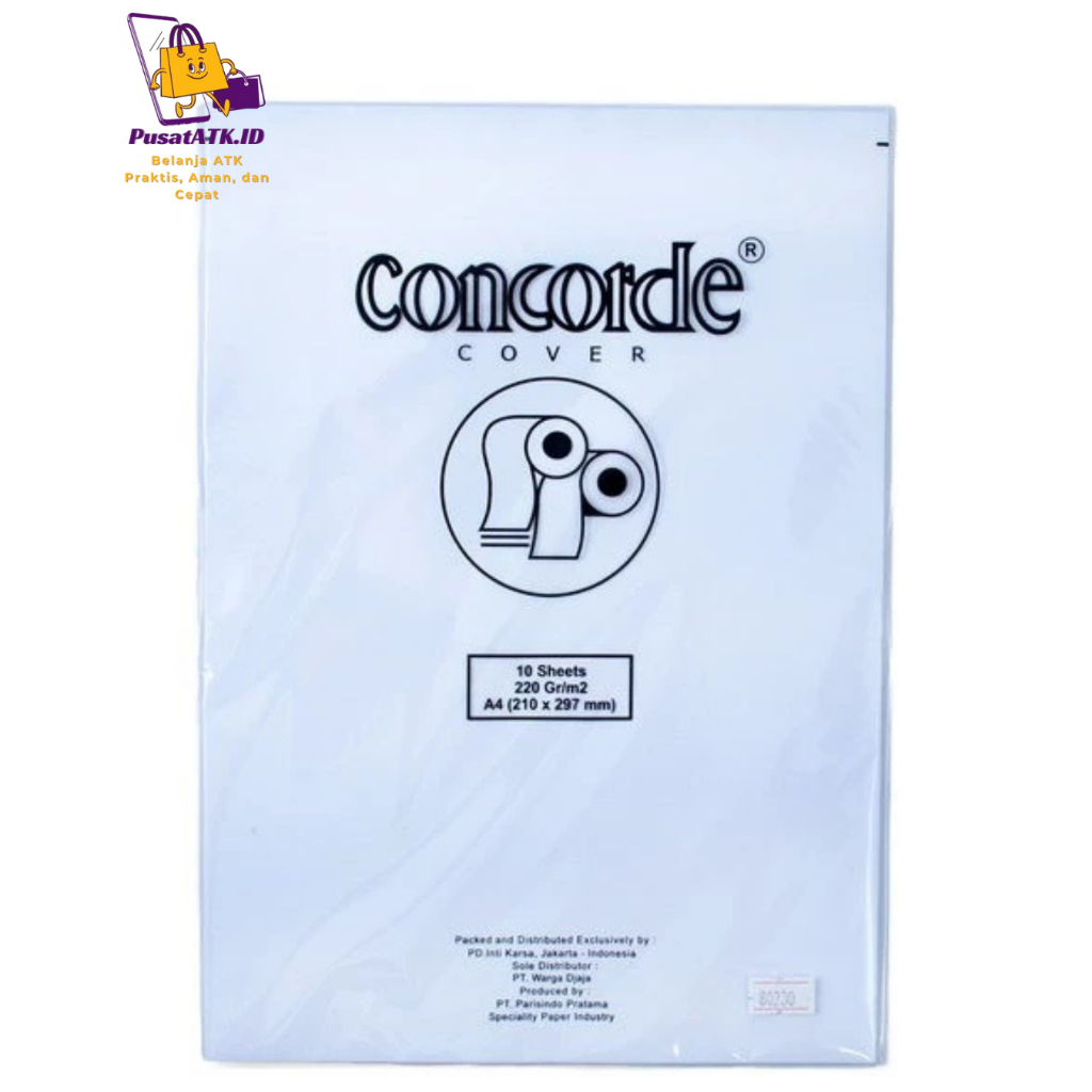 Jual Kertas Concord/ Concorde 220 gr A4 isi 10 lembar | Shopee Indonesia
