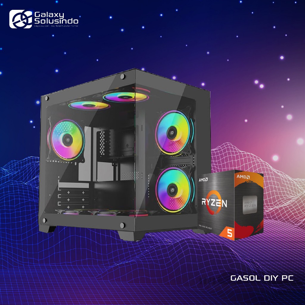 Jual Paket PC Rakitan Gaming AMD Ryzen 5 5500 500GB SSD 16GB RAM RTX 3050 DIY PC | Shopee Indonesia