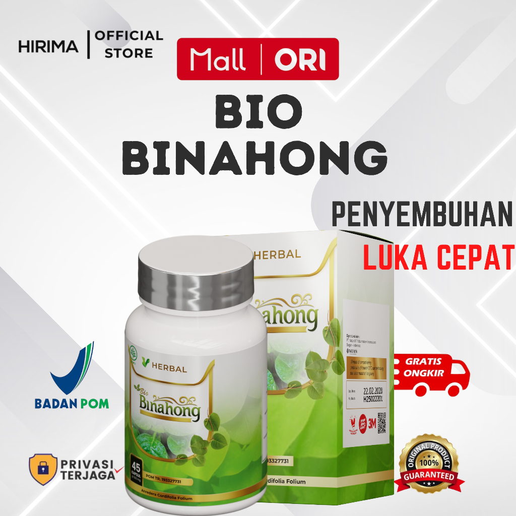 Jual Bio Binahong - Ekstrak Daun Binahong Kapsul Penyembuh Luka Pengering Luka Operasi Cepat ...