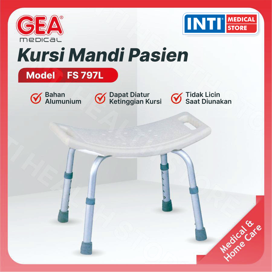 Jual GEA Medical | Kursi Mandi Pasien FS 797L | Shower Chair | Bath ...