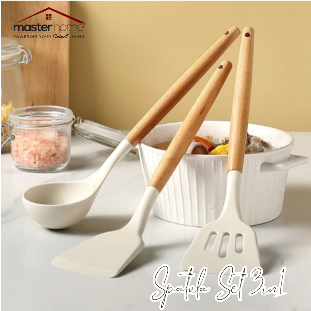 Jual Masterhome Spatula Set 3in1 Silikon | Alat Masak Silikon Tahan ...