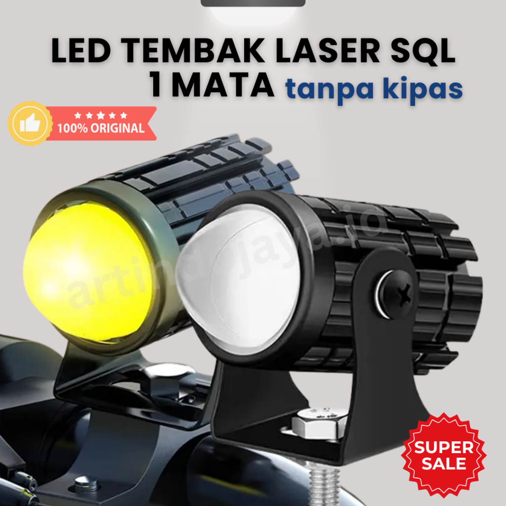 Jual Lampu Tembak D2 Laser Mini 1 mata 26 watt 2Warna Hi Lo Putih ...