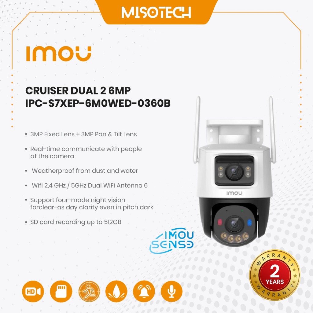 Jual Imou Cruiser Dual 2 6MP 2K+2K Wireless CCTV IP Pan-Tilt Outdoor ...