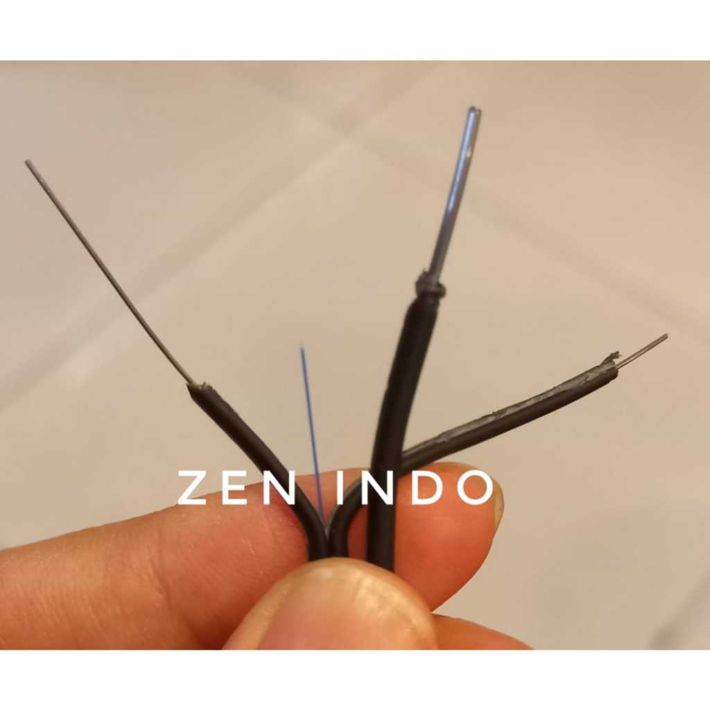 Jual Kabel FO Fiber Optik FTTH Dropcore Core 1 Core 2 Core 4 Core 3 ...