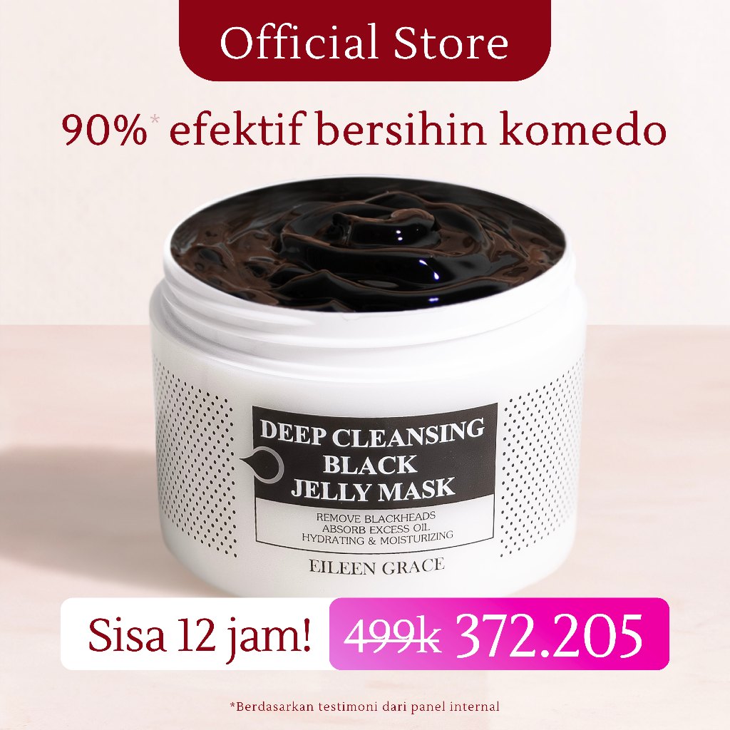 Jual EILEEN GRACE - Deep Cleansing Black Jelly Mask 300 ml | Masker ...