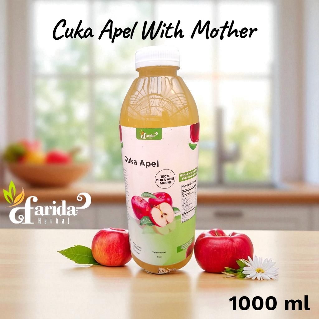 Jual Cuka Apel with mother 1000ml | Shopee Indonesia