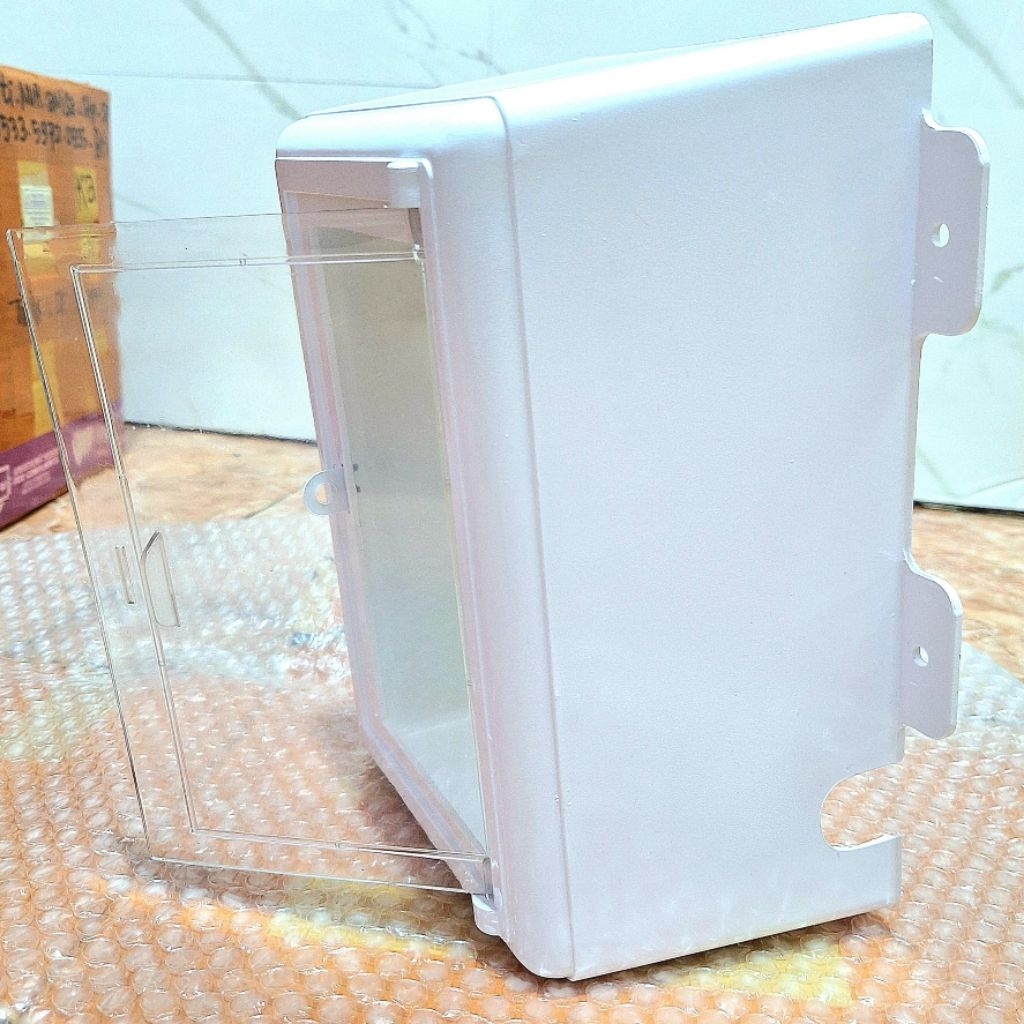 Jual Box listrik mesin baru pascabayar / box token listrik polos putih ...