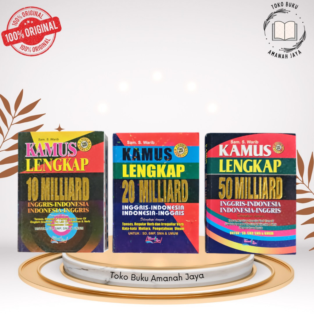 Jual Kamus Bahasa Inggris-Indonesia Ukuran Besar: Lengkap dan Penuh ...
