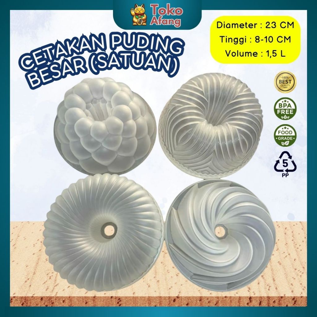 Jual SATUAN Cetakan Puding Besar bobba bavaya twister spinner Plastik ...