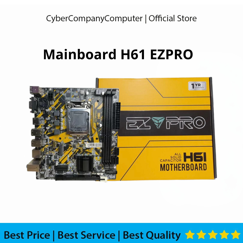Jual MAINBOARD ONLY H61 EZPRO - MOTHERBOARD EZPRO H61 Socket LGA 1155 ...