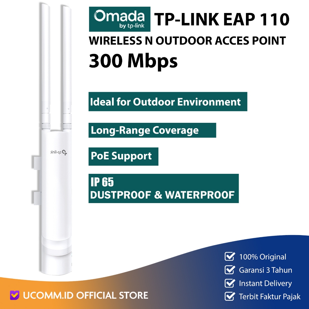 Jual TP Link Omada EAP110 EAP-100 EAP 100 Outdoor 300Mbps Wireless N ...
