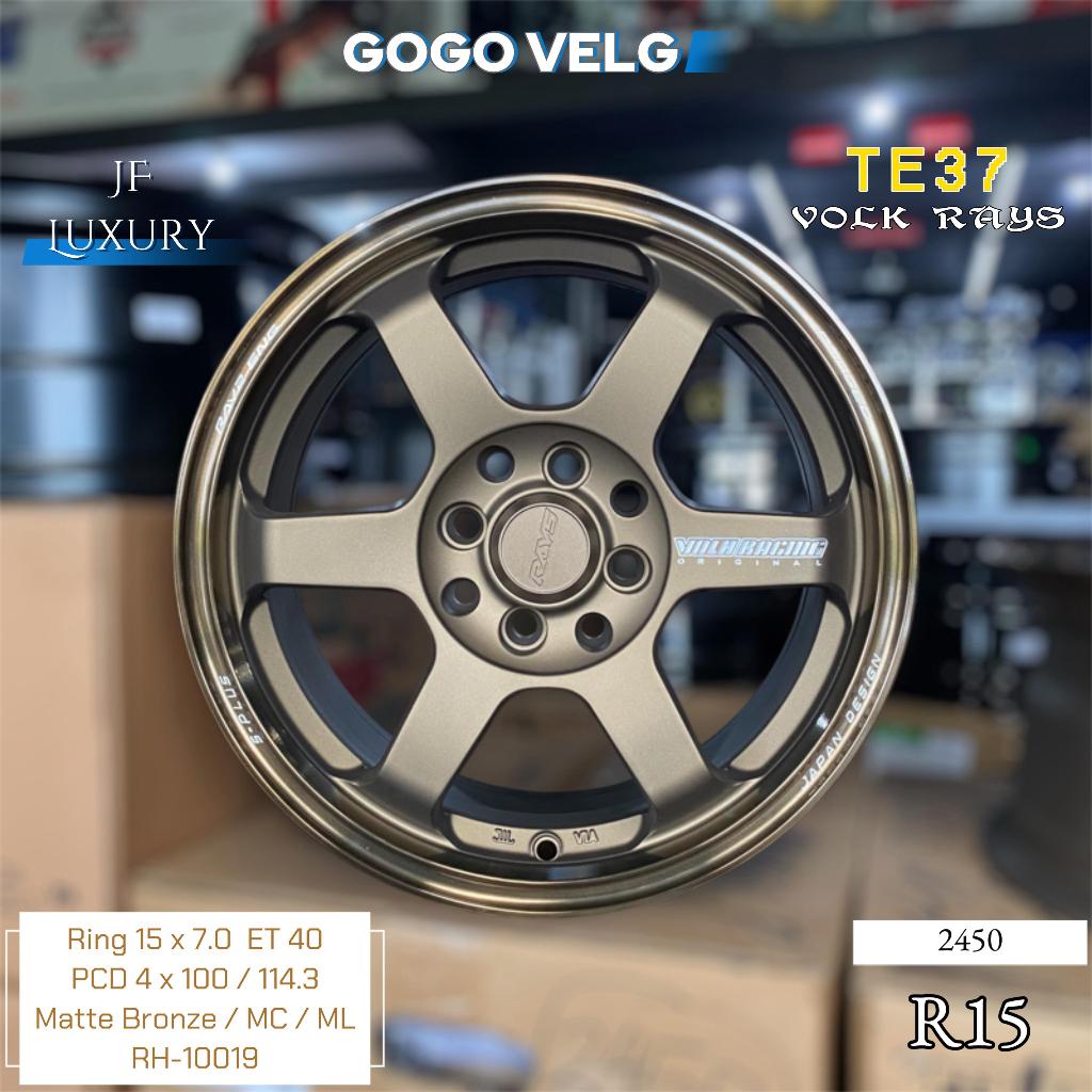 Jual Velg Mobil R15 TE37 Saga Plus PCD 8X100/114,3 Lebar 7 ET40 Ring 15 Brio Agya Calya Avanza ...