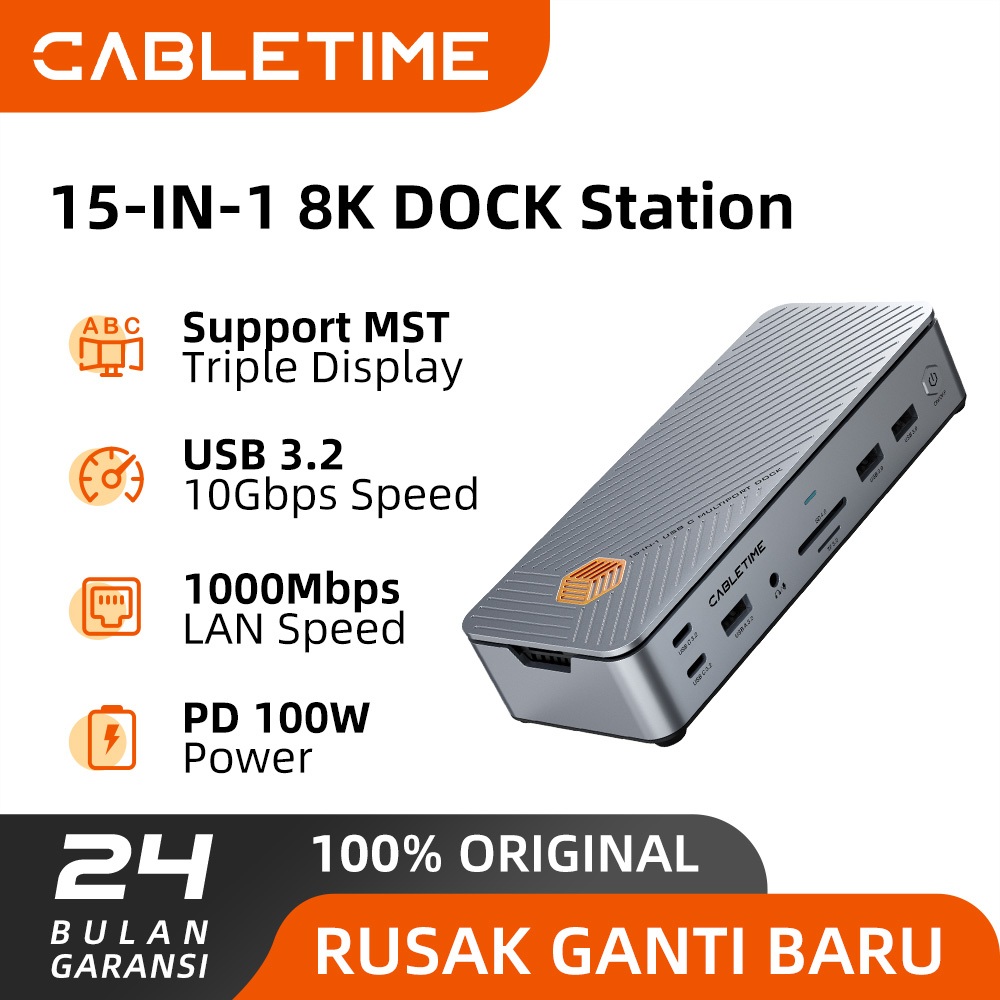 Jual CABLETIME Multiport Docking Station Hub w/ Enclosure SSD For Mac Exclusive Series | Shopee ...