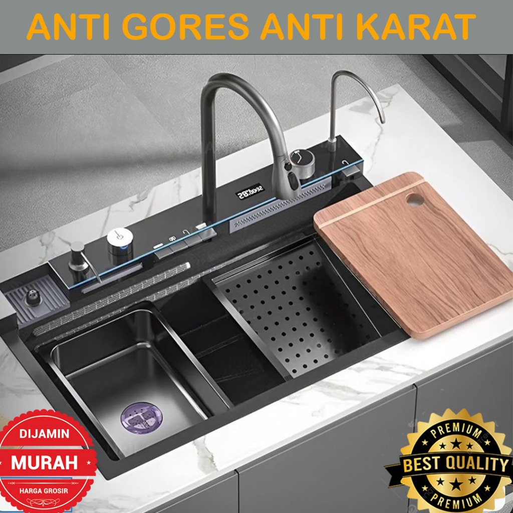 Jual Paket Kitchen Sink Modern Tempat Cuci Piring Wastafel Bak Cuci ...