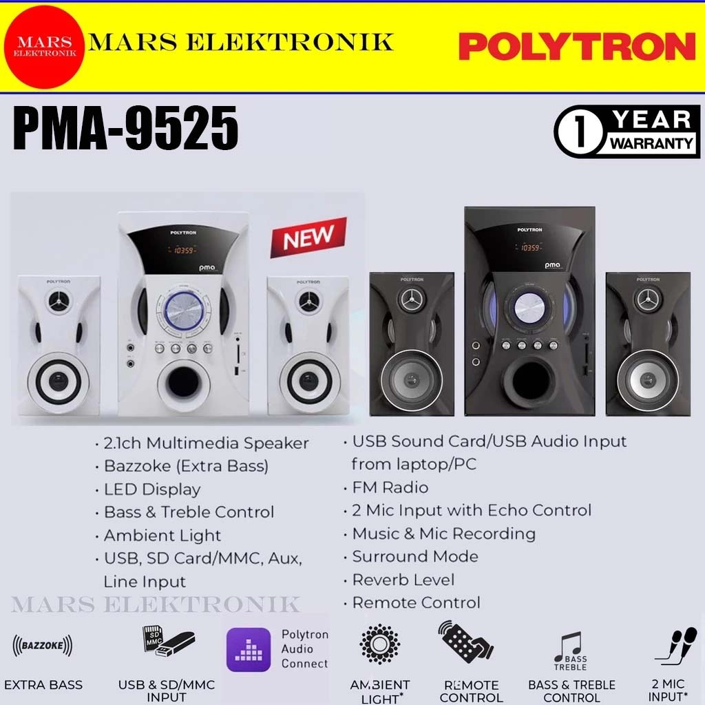 Jual SPEAKER POLYTRON PMA-9525 - MULTIMEDIA BLUETOOTH - PMA 9525 - POLYTRON SPEAKER - READY ...