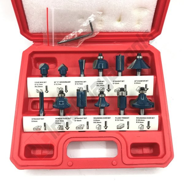 Jual Mata router / Mata trimmer set 12 pcs / Mata profil ukir kayu ...
