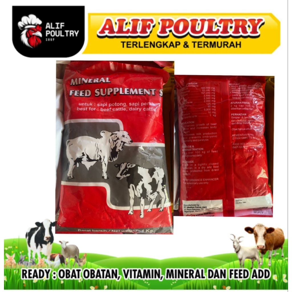 Jual MINERAL FEED SUPPLEMENT - mineral dan vitamin untuk ternak ...