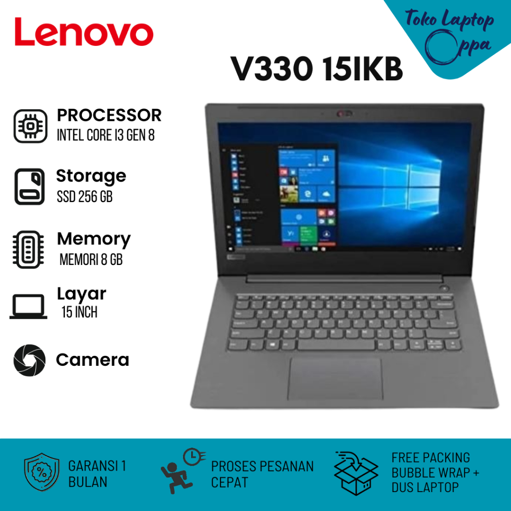 Jual Laptop Lenovo Ideapad V330-15IKB 15 Inch 8gb ssd 256gb | Shopee ...