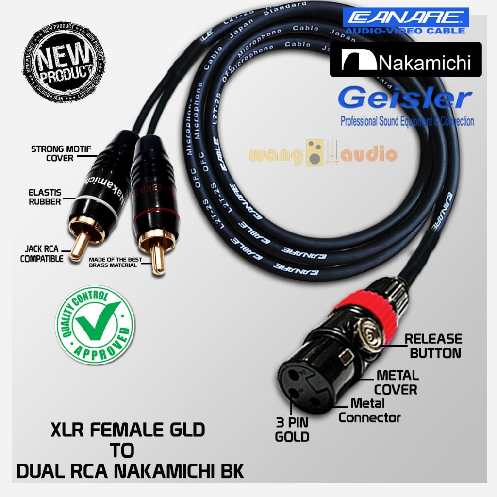 Jual JAPAN STANDARD - Kabel audio / kabel sound profesional 1x XLR ...