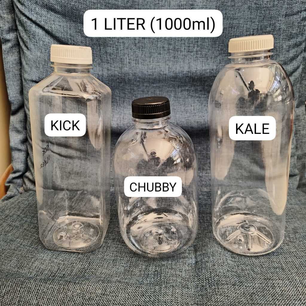 Jual Botol KALE 1 liter / KICK KOTAK / Botol Bulat CHUBBY GENDUT GEMOY ...