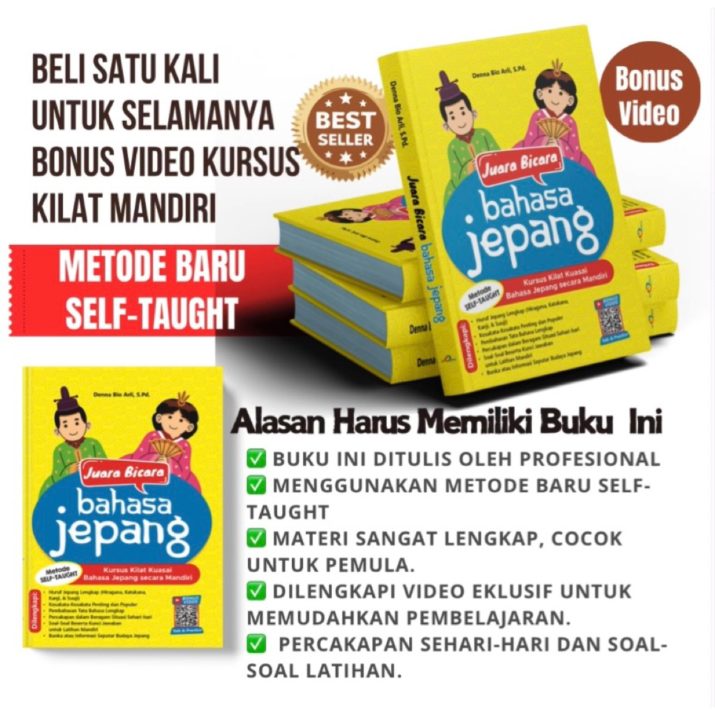 Jual Buku Juara Bicara Bahasa Jepang: Kursus Kilat Kuasai Bahasa Jepang secara Mandiri | Shopee ...