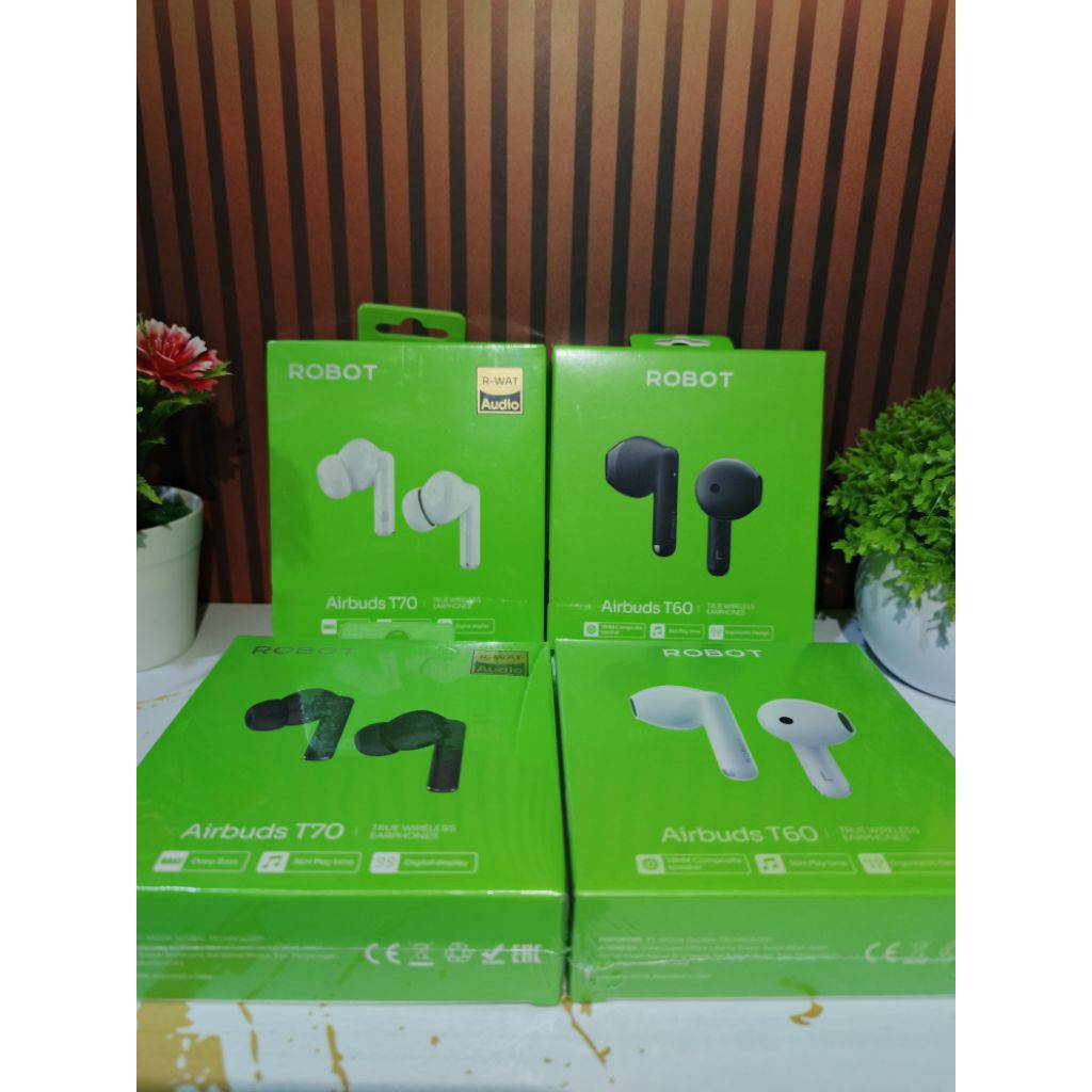 Jual ROBOT TWS Bluetooth Airbuds T70 / T60 | Shopee Indonesia