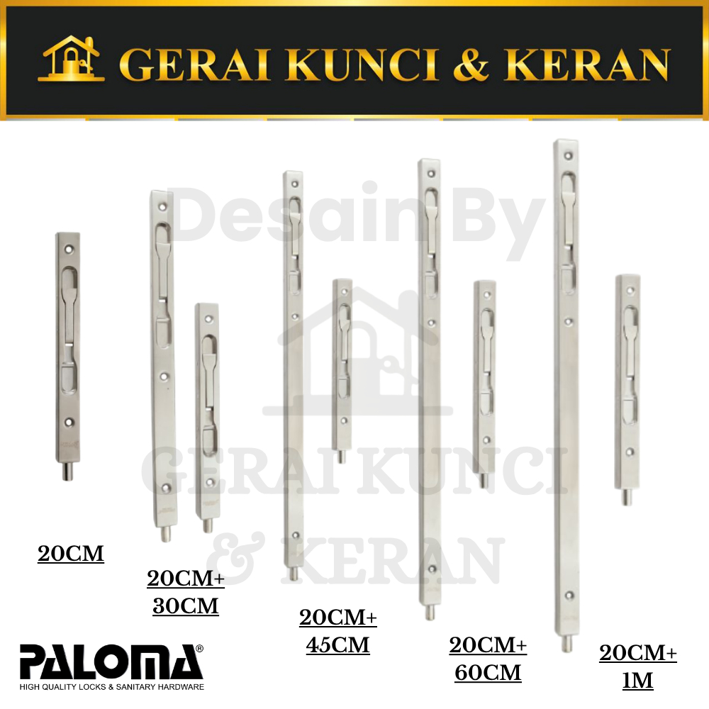Jual PALOMA FBP FBP 211 212 213 214 215 Flush Bolt FUTURA Stainless ...