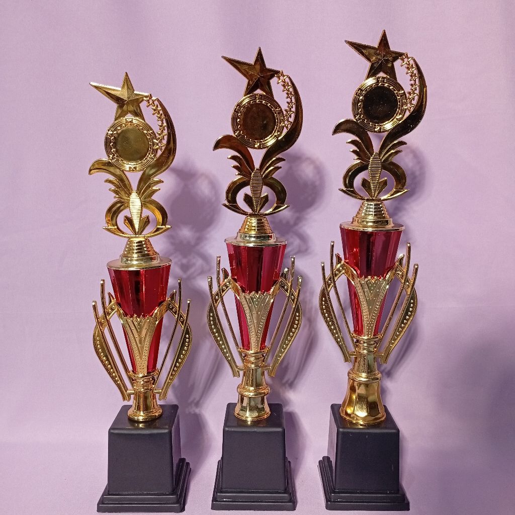 Jual PIALA OSLO BESAR MERAH SET | TROPHY LOMBA 123 MURAH | Shopee Indonesia