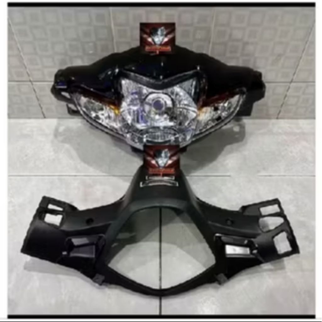Jual Batok totok HONDA REVO ABSOLUTE warna hitam plus reflector lampu ...