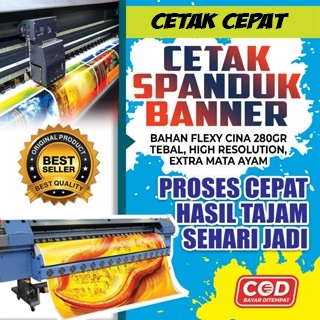 Jual CETAK SPANDUK BANNER MURAH - CEPAT - SEHARI JADI | Shopee Indonesia