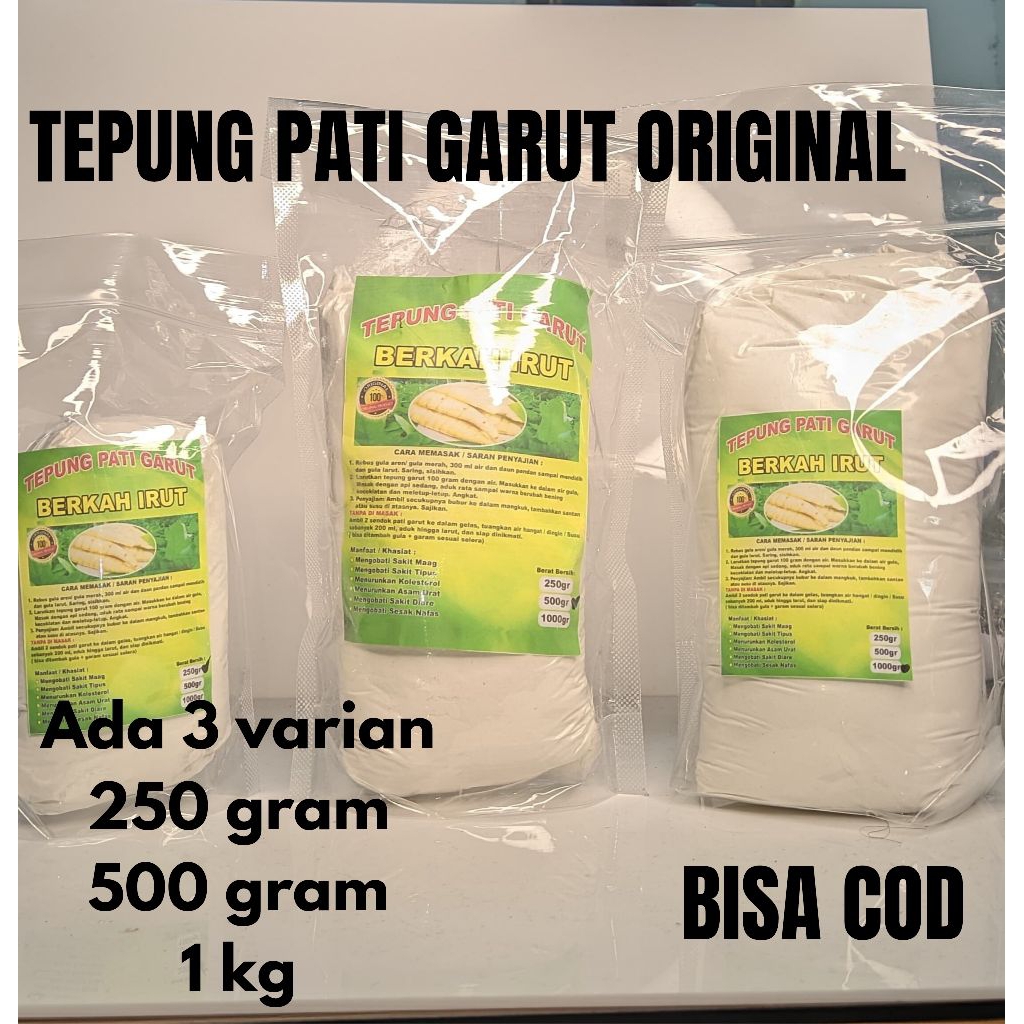 Jual Tepung Pati Garut Original Tekstur Halus Solusi Maag dan Asam ...