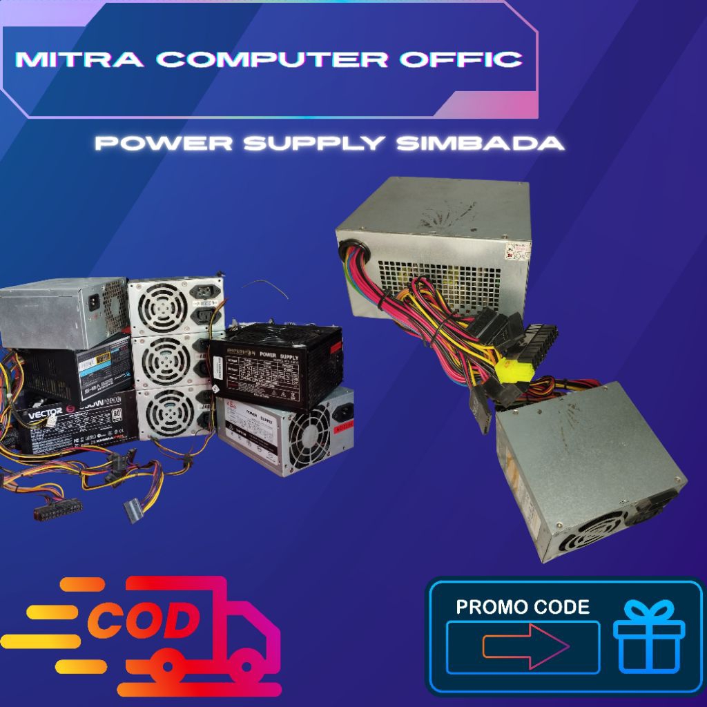 Jual PSU Simbada Power Supply ATX 24 Pin | PSU PC Rakitan Simbada | Shopee Indonesia