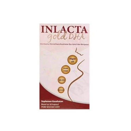 Jual Inlacta Gold DHA 50 Kapsul - Suplemen DHA, EPA, Minyak Ikan ...