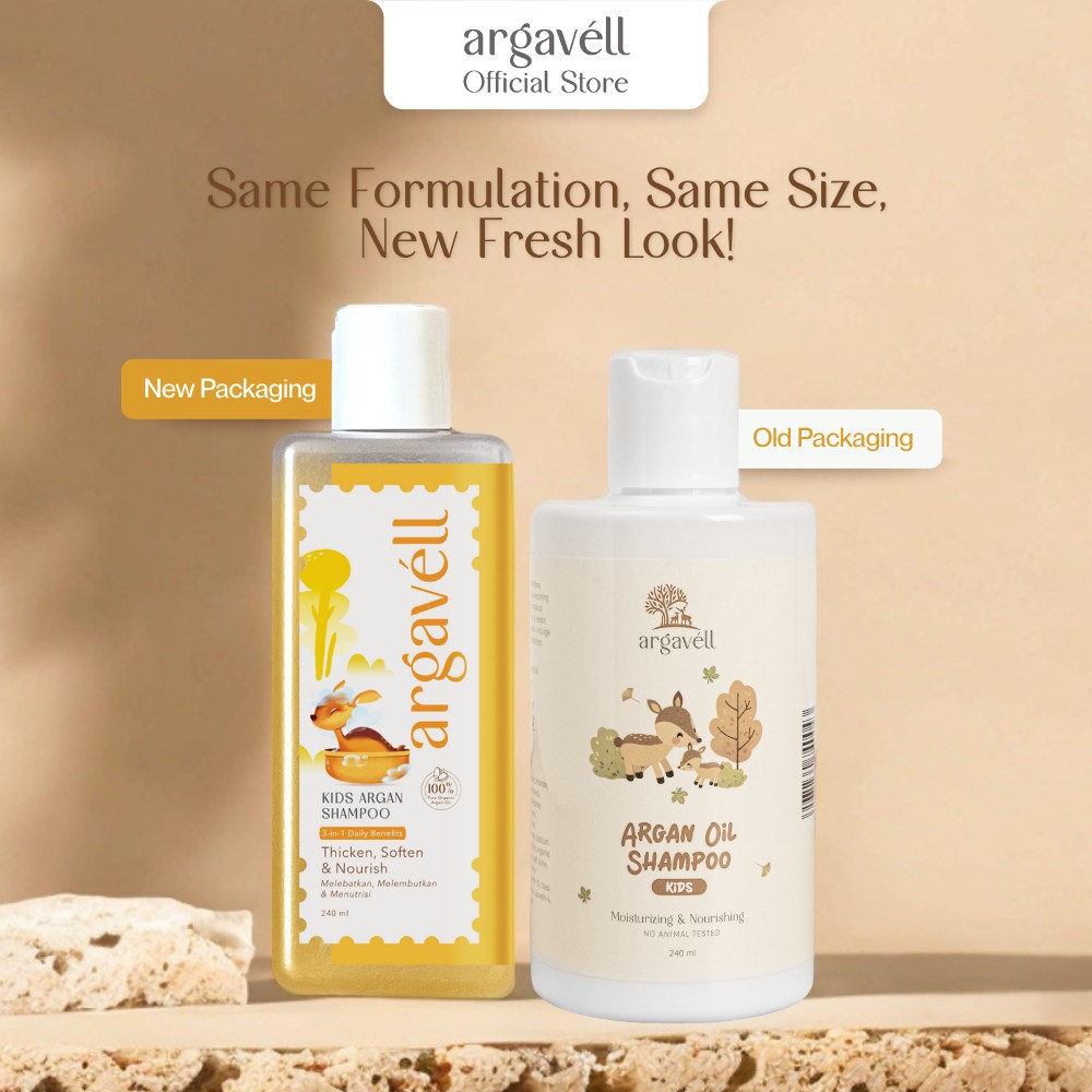 Jual Argavell Shampoo Kids Argan Oil Moisturising & Nourishing Hair ...