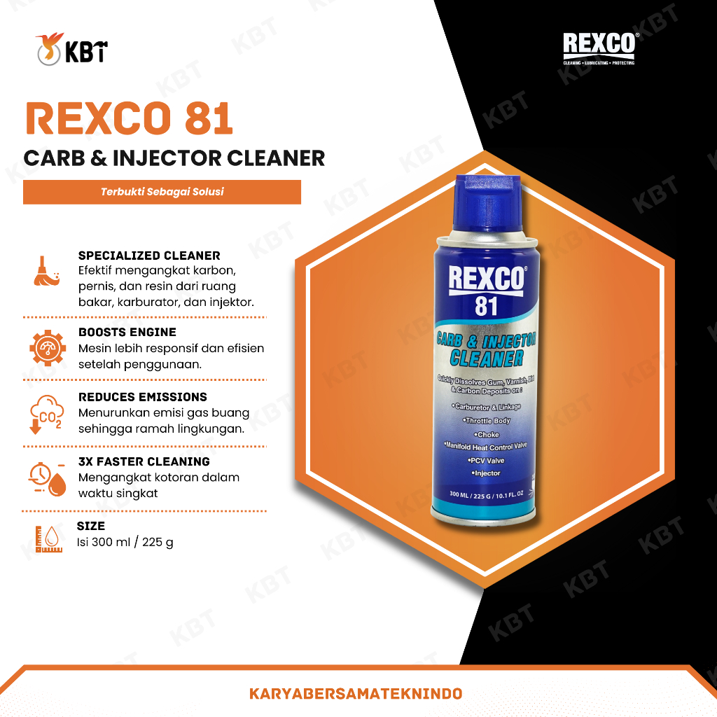 Jual REXCO 81 CARB & INJECTOR CLEANER 300 ML | Shopee Indonesia