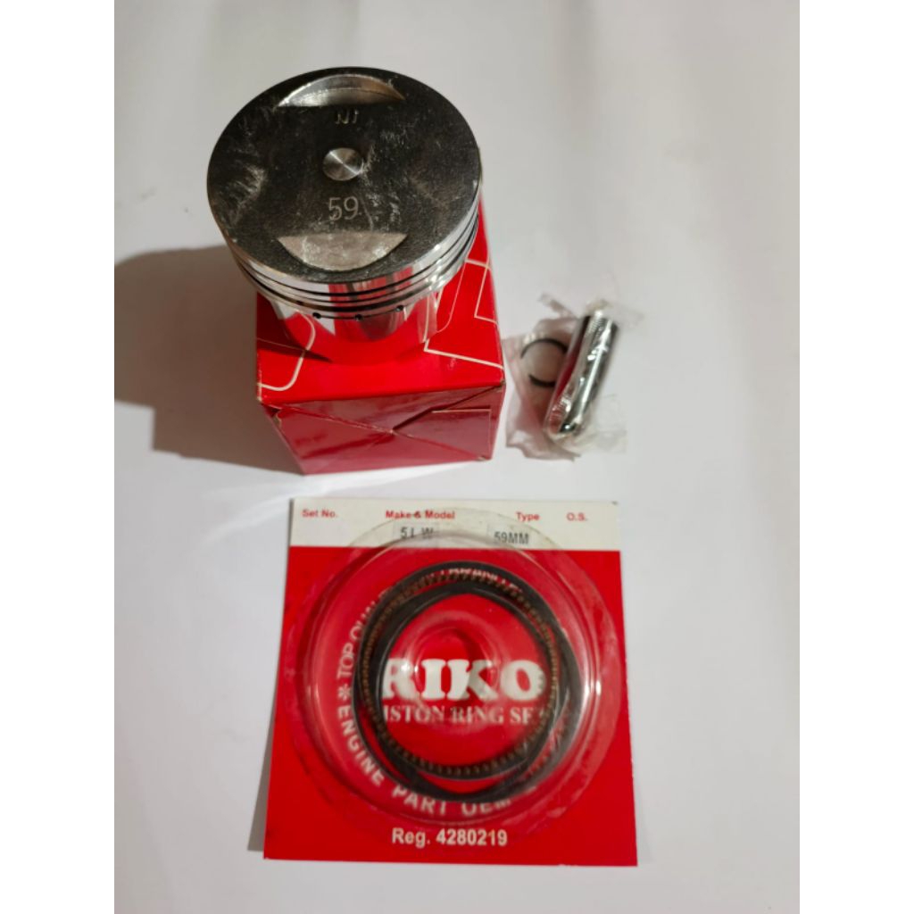 Jual PISTON YAMAHA MIO 59 PEN 15 RIKO KOMPETISI (13 mili jarak pen ...