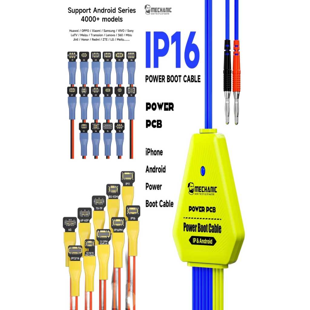 Jual KABEL POWER SUPPLY MECHANIC IPHONE ANDROID Power Boot Cable Power ...