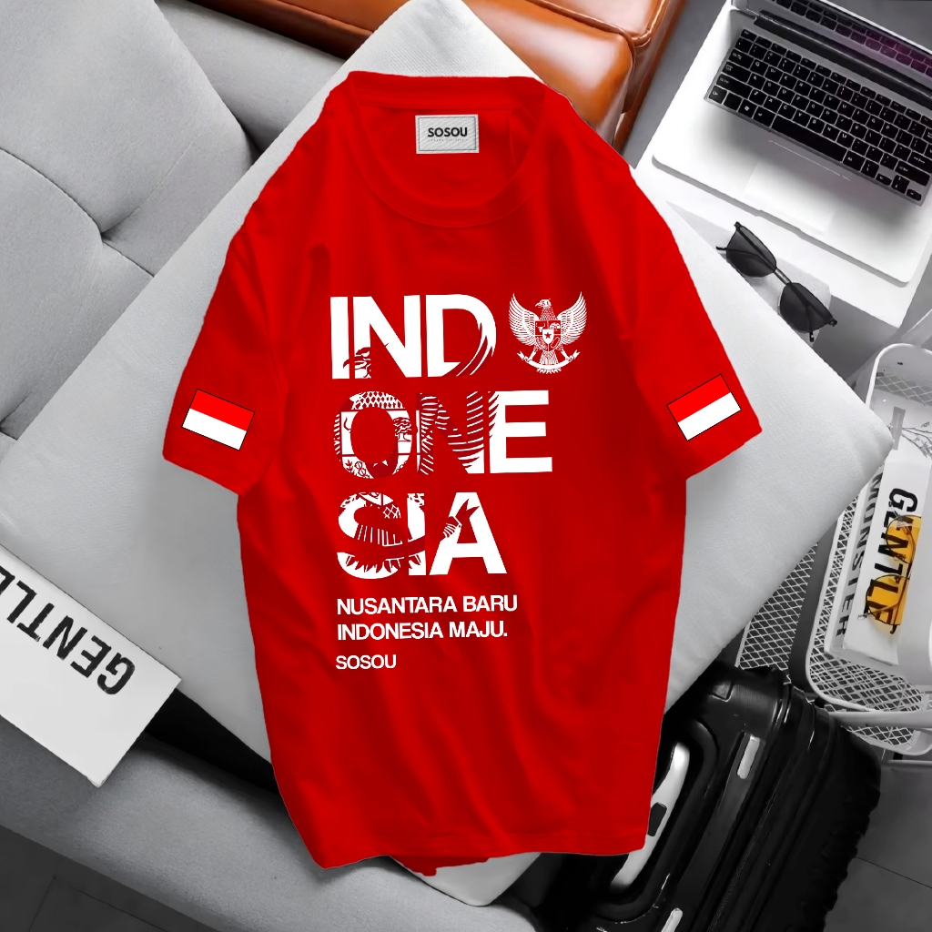 Jual Kaos Indonesia Merdeka - Desain Garuda & Bendera | Nusantara Baru ...