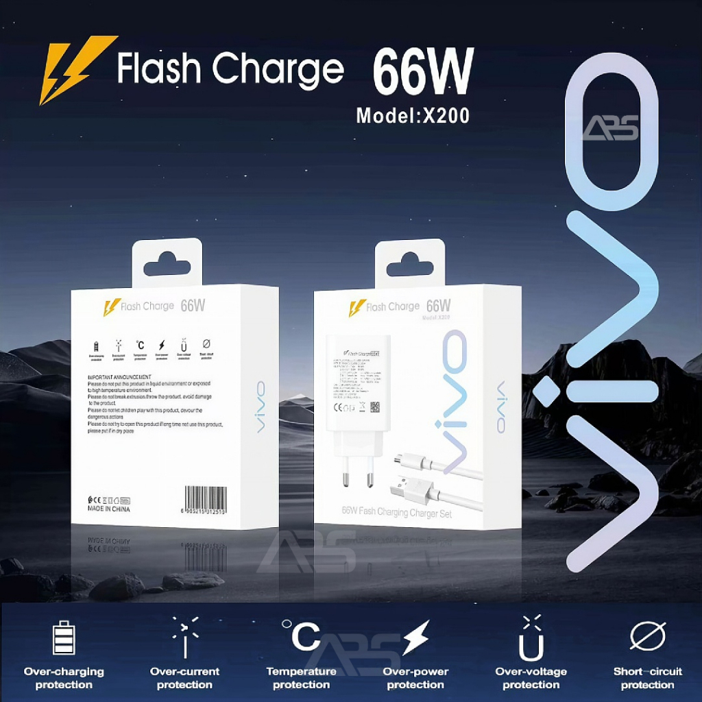 Jual Charger VIVO IQOO Type C X200 Flash Charging 66W Super Fast ...