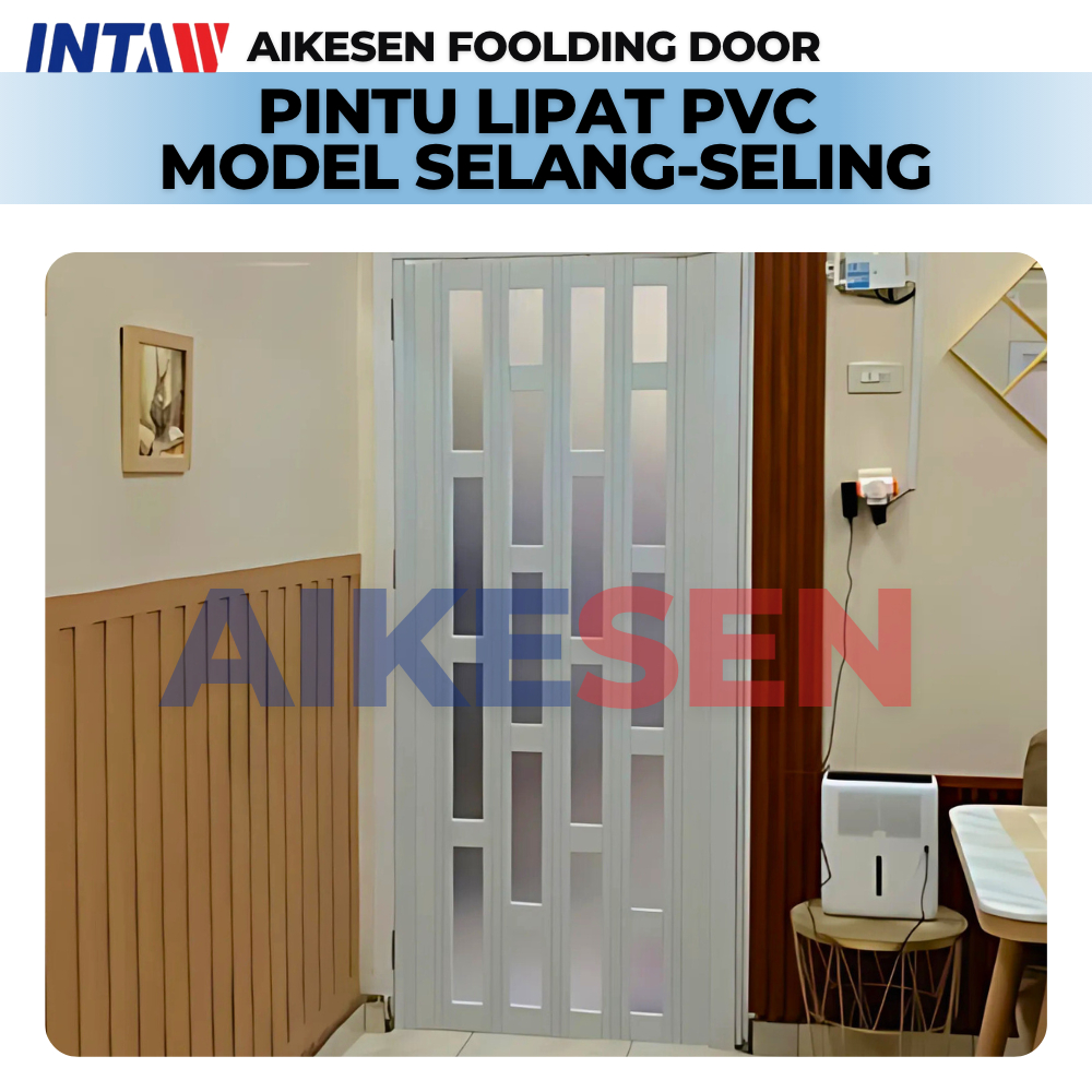 Jual PINTU LIPAT PVC MODEL SELANG-SELING/ PINTU LIPAT PVC PENYEKAT ...