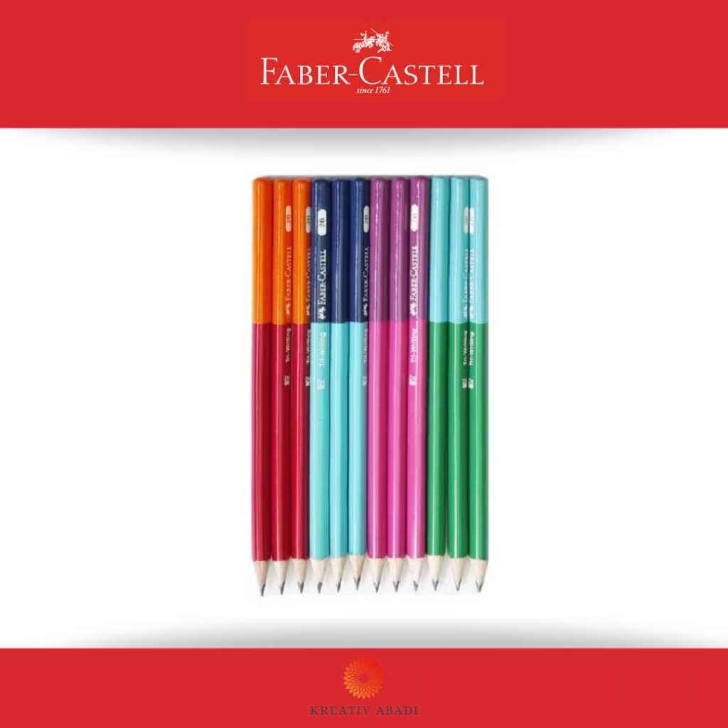 Jual Faber Castell Pencil Tri-Writing 2B | Shopee Indonesia