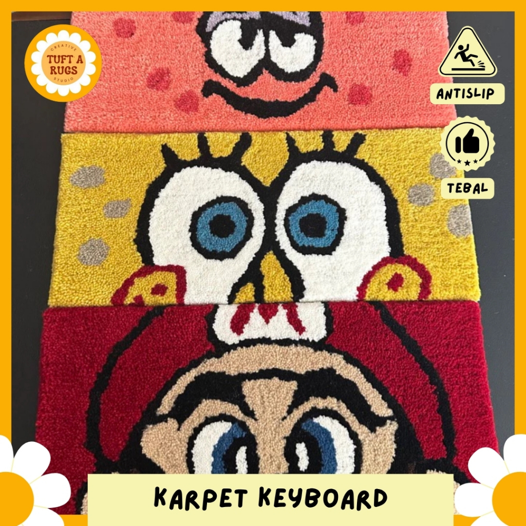 Jual TUFTARUGS (PREMIUM) 15x35cm ‼️ rugs/ desk rugs / karpet karakter ...