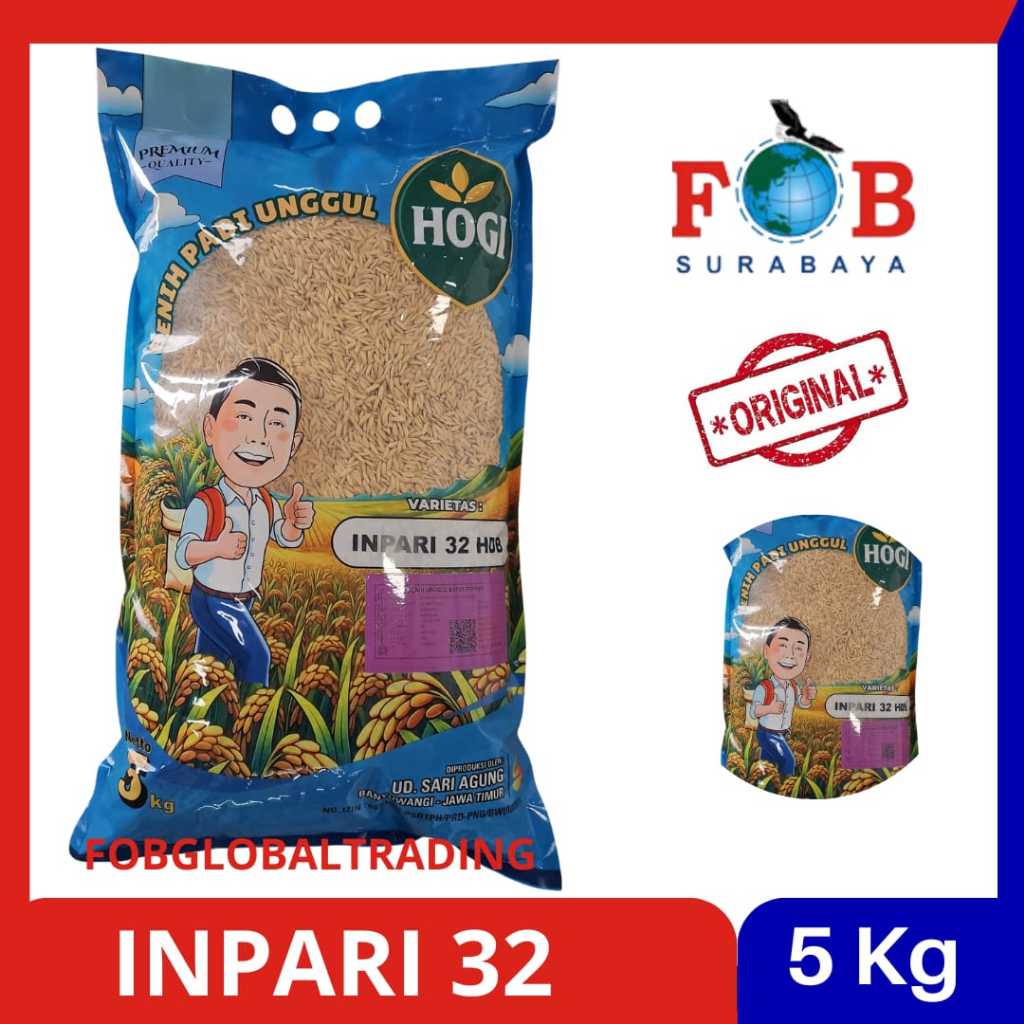 Jual BENIH PADI INPARI 32 KEMASAN 5 KG PRODUK HOGI | Shopee Indonesia