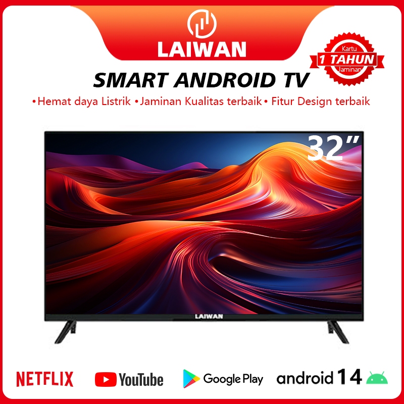 Jual 【LAIWAN】LED TV digital 32 inch Smart tv Android 32 inch YouTube/WiFi | Shopee Indonesia