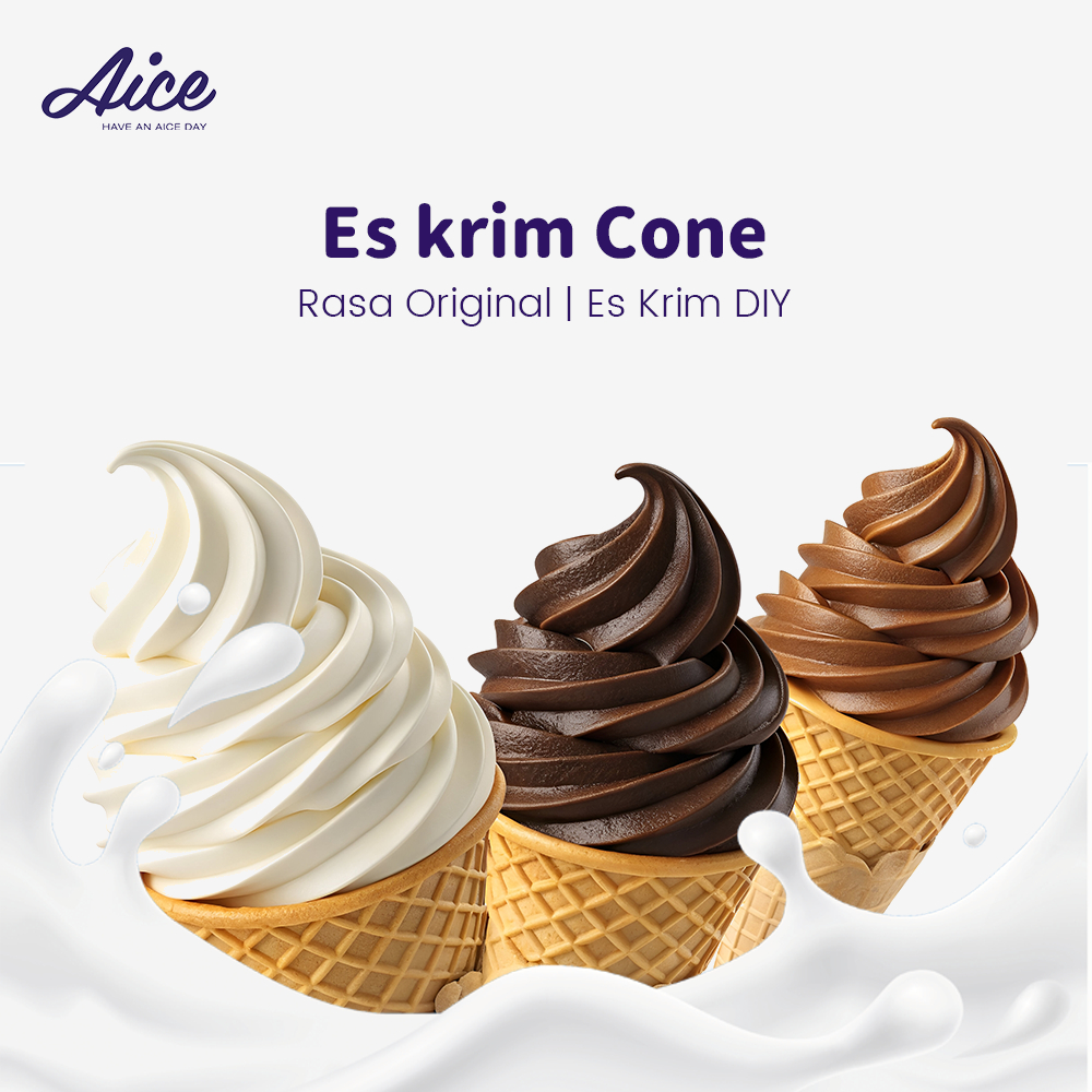 Jual Aice Ice Cream Crispy Cone Original Flavor/Aice Crispy Cone Rasa ...