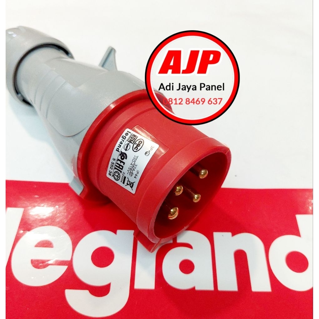 Jual plug male legrand 32a 4pin 3phase ip44 kode 555238 | Shopee Indonesia